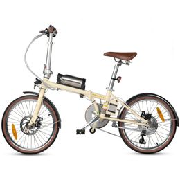 Maxtron Smart20, Falt-E-Bike, Retro-Optik, 20" Zoll, cremewei&szlig;
