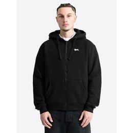Lonsdale Herren Kapuzensweatjacke mit Rei&szlig;verschluss normale Passform GLAPTHORN