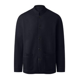 Strickjacke Maerz Muenchen "Maerz Muenchen 531900 Strickjacke Herren Bekleidung", Herren, Gr. 50, blau, 100% Wolle (Merino), Strickjacken Strickjacke