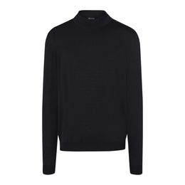 Strickpullover Maerz Muenchen "Maerz Muenchen 490300 Strickpullover Herren Bekleidung", Herren, Gr. 50, schwarz, 100% Wolle, Rundhals, Pullover Strickpullover