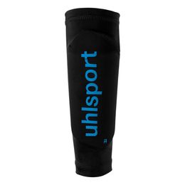 Schienbeinschutz Uhlsport "Schienbeinsch&uuml;tzer Cybershield" Gr. XS, schwarz (schwarz, fluo blau), Protektoren, XS