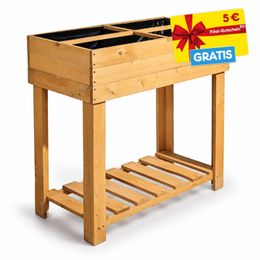 Living & Garden Hochbeet aus Holz + 5 &euro; Filial-Gutschein