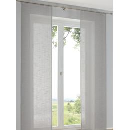 Schiebegardine HEINE HOME Gr. 1, anthrazit, B:60cm H:145cm, Polyester, Gardinen