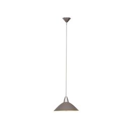 Brilliant Lampe Logo Pendelleuchte 35cm titan 1x A60, E27, 60W, geeignet f&uuml;r Normallampen (nicht enthalten) In der H&ouml;he einstellbar / Kabel k&uuml;rzbar