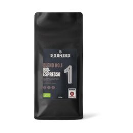 5 Senses - Blend No.1 Bio-Espresso - 1 kg Ganze Bohne - Intensit&auml;t: 5/6