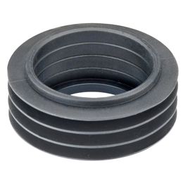 CORNAT Sp&uuml;lrohrverbinder schwarz &Oslash; 44/55 mm f&uuml;r Euro-WC