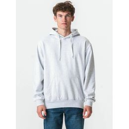 Rundhalspullover TEESHOPPEN "TEESHOPPEN Pullover Hoodie", Herren, Gr. L, ash grau, Obermaterial: 65% Baumwolle, 35% Polyester, Pullover Rundhalspullover