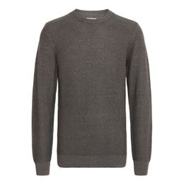 Strickfleece-Pullover Blend "Strickpullover BHGoar", Herren, Gr. XXL, grau (charcoal mix), Obermaterial: 100% Baumwolle CO., Pullover