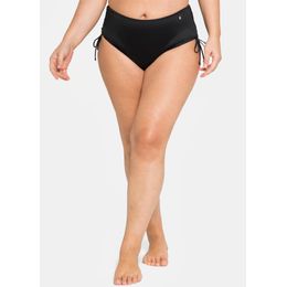 Bikini-Hose sheego, Damen, Gr. 42, Normalgr&ouml;&szlig;en, schwarz, Elasthan, Polyamid, Badehosen Bikini-Hose