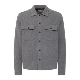 Hemdjacke Blend "Hemdjacke BHShirt", Herren, Gr. M, grau (charcoal mix), Obermaterial: 100% Polyester PES., Jacken