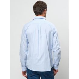 Langarmhemd VINSON "VINSON Shirt VMPedro", Herren, Gr. L, Normalgr&ouml;&szlig;en, blau stripe, Obermaterial: 100% Baumwolle, Hemden