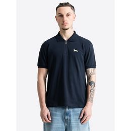 Lonsdale Herren Poloshirt mit Viertelrei&szlig;verschluss normale Passform HERTFORD