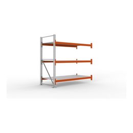META Gro&szlig;fachregal AR 2200 x 2225 x 1100 verzinkt RAL 2001 mit Stahlpaneelen (200188564)