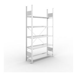META B&uuml;roregal S3 COMPACT 1850 x 1000 x 300 mm verzinkt mit 5 B&ouml;den Fachlast 80 kg (200177998)