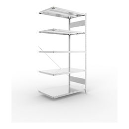 META Steckregal CLIP 330 AR 2000 x 1000 x 600 mm verzinkt mit 5 B&ouml;den (2001626)