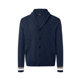 Strickjacke Maerz Muenchen "Maerz Muenchen 567201 Strickjacke Herren Bekleidung", Herren, Gr. 48, blau, 100% Schurwolle, Strickjacken Strickjacke