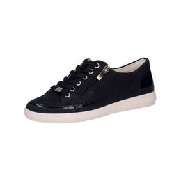 Sneaker Caprice "Caprice Sneaker Leder", Damen, Gr. 37,5, ozean, Leder, Schuhe Sneaker