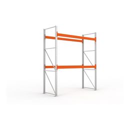 META Palettenregal MULTIPAL 3300 x 2700 x 1100 mm verzinkt rotorange 3 Ebenen (200186381)