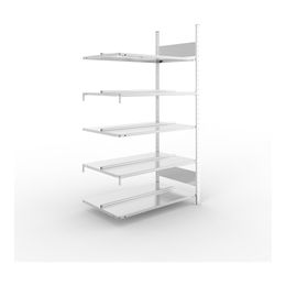 META B&uuml;ro-Anbauregal S3 COMPACT 1850 x 1000 x 600 mm verzinkt doppelseitig (200178017)