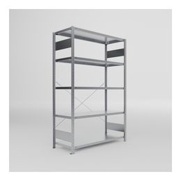 META Fachbodenregal S3 CLIP 2000x1300x500 mm verzinkt 5 Fachb&ouml;den 150 kg Fachlast (9900013272)