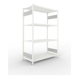 META Steckregal CLIP S3 230 mit L&auml;ngsriegelaussteifung 2000 x 1300 x 600 mm RAL 7035 (200185530)