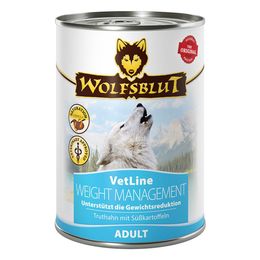 Wolfsblut VetLine Weight Management - Truthahn Hunde-Nassfutter zur Gewichtsreduktion 6x395g