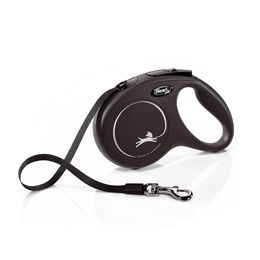 Flexi New Classic Gurtleine schwarz M / 5m