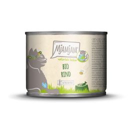 MjAMjAM BIO Rind Katzen-Nassfutter Monoprotein 6x200g