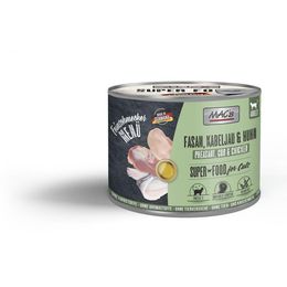 MAC's Cat Feinschmecker Fasan, Kabeljau & Huhn Katzen-Nassfutter getreidefrei 6x200g