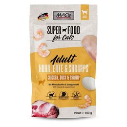 MAC's Cat Pouchpack Huhn, Ente & Shrimps Katzen-Nassfutter getreidefrei 12x100g