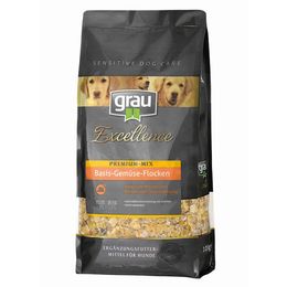 Grau Excellence Premium-Mix Basis-Gem&uuml;se-Flocken Hunde-Trockenfutter ohne k&uuml;nstliche Zus&auml;tze 10kg