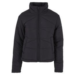 Allwetterjacke Urban Classics "Urban Classics Damen Ladies Arrow Puffer Jacket", Damen, Gr. L, schwarz, 100% Polyester, unifarben, normal, Rundhals, Jacken