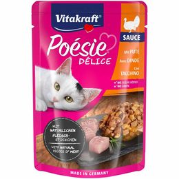 Vitakraft Po&eacute;sie D&eacute;lice & Putenbrust Katzen-Nassfutter zuckerfreie Rezeptur 23x85g