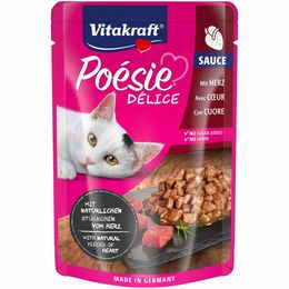 Vitakraft Po&eacute;sie D&eacute;lice & Herz Katzen-Nassfutter getreidefrei 23x85g