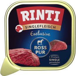 Rinti Singlefleisch Exclusive Ross pur Hunde-Nassfutter getreidefrei 10x150 g