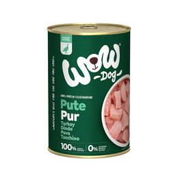 WOW! Dog Pute Pur Hunde-Nassfutter ohne Farbstoffe 6x400g