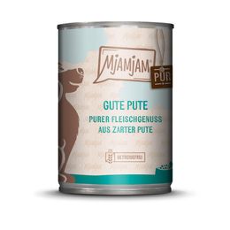 MjAMjAM purer Fleischgenuss - Pute pur Hunde-Nassfutter getreidefrei 6x400g