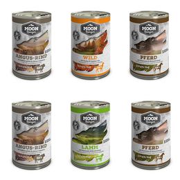 MOON Ranger Mixpaket Hunde-Nassfutter getreidefrei 6x400g