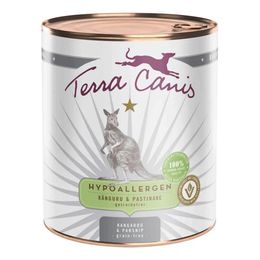 Terra Canis HYPOALLERGEN &ndash; K&auml;nguru mit Pastinake Hunde-Nassfutter hypoallergen 6x800g