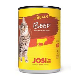 JosiCat Beef in Jelly Katzen-Nassfutter getreidefrei 12x400g
