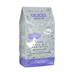 Grau Ente mit Kartoffel Hunde-Trockenfutter hypoallergen 12kg