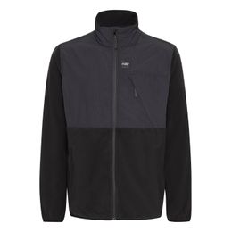 Strickfleece-Pullover North Bend "Fleecejacke NBDean M", Herren, Gr. L, schwarz, Obermaterial: 100% Polyester PES., Jacken