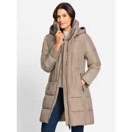 Steppmantel Inspirationen, Damen, Gr. 36, beige (sesam), 100% Polyester, Wattierung:100% Polyester, M&auml;ntel Steppmantel