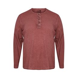 !Solid Langarmshirt SOLID "Langarmshirt SDTimur Big & Tall", Herren, Gr. 5XL, rot (wine rot), Obermaterial: 100% Baumwolle CO., Shirts Langarmshirt