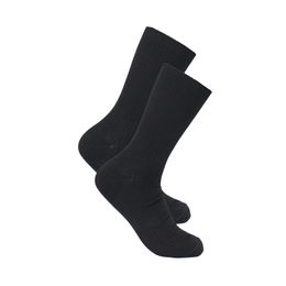 Only & Sons Freizeitsocken ONLY & SONS "ONSBASIC RIB SOCK 2 PACK NOOS", Herren, Gr. 39/42, schwarz pack:schwarz, Baumwollmischung, unifarben, Socken, Baumwollmischung
