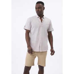 Langarmhemd FELIX HARDY "Leinen-Shirt", Herren, Gr. L, Normalgr&ouml;&szlig;en, beige, 85% Baumwolle, 15% Leinen, Hemden