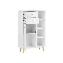 Tchibo - Highboard &raquo;Bjarne&laquo; - 60x33x113,5cm - braun - Holz / Metall