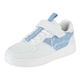 Sneaker Karl Kani "89 TONGUE TAPE PS", M&auml;dchen, Gr. 29,5, wei&szlig;, leuchtendes blau, Synthetik, Textil, Schuhe Sneaker