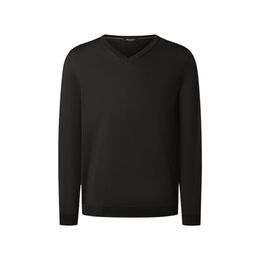 Strickpullover Maerz Muenchen "Maerz Muenchen 403800 Strickpullover Herren Bekleidung", Herren, Gr. 50, schwarz, 100% Schurwolle, V-Ausschnitt, Pullover Strickpullover