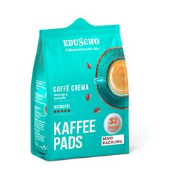 EDUSCHO Kaffeepads Caff&egrave; Crema - 12 x 32 Pads - Intensit&auml;t: 5/5